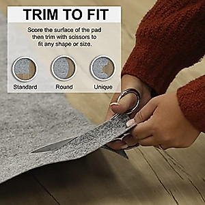 Mohawk Home 2 x 3 1/8 Low Profile Non Slip Rug Pad Felt + Rubber Gripper, Great For High Traffic Areas -Safe For All Floors