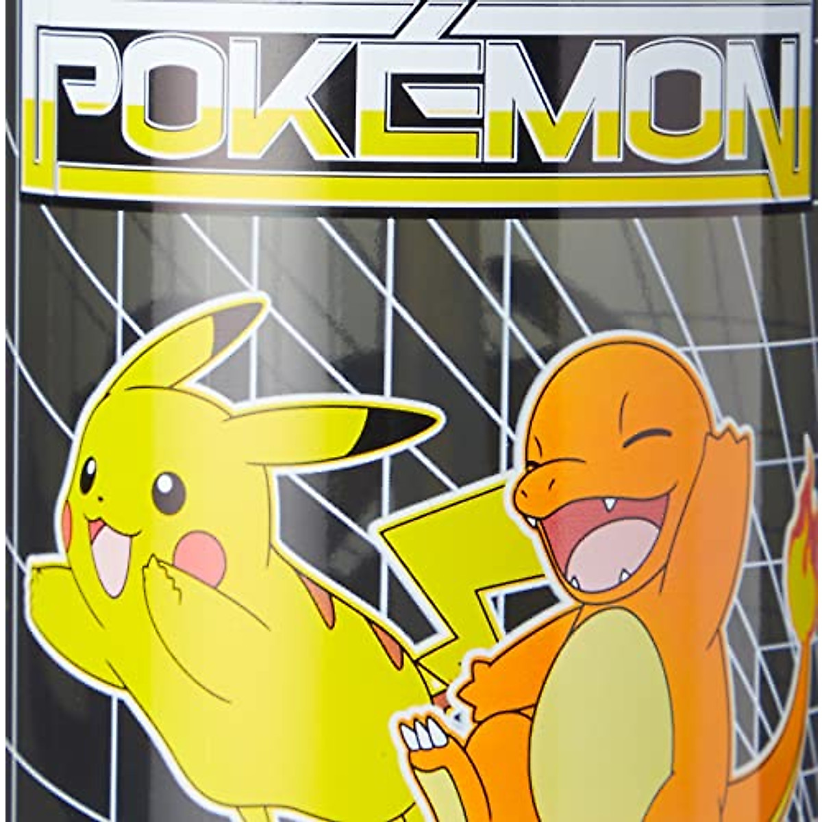 Pokemon Plastic Drinking BPA Free Water Bottle with Removable Straw, Pikachu Print, Leakproof Lid, Reusable, Lightweight, Durable Perfect for Kids & Adults-600ml, Multi, One Size