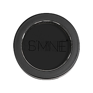ISMINE Single Black Matte Eyeshadow Powder Palette High Pigment, Longwear, Intense Color Best Black Eyeshadow