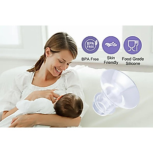 10PCS Flange Inserts 13/15/17/19/21mm for 24mm Flange/Shield of Most Pumps,Compatible with Momcozy/Medela/Elvie/Spectra/TSRETE/Willow/NCVI/kmaier Breast Pumps,Reduce 24mm Tunnel Down to Correct Size