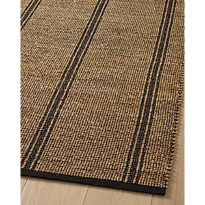 Loloi Angela Rose Colton Collection CON-01 Natural/Black 7'-6'' x 9'-6'', .38" Pile Height, Area Rug