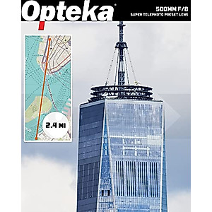 Opteka 500mm/1000mm f/8 Manual Telephoto Lens for Canon EOS 80D, 70D, 60D, 60Da, 50D, 40D, 30D, 1Ds, Mark III II, 7D, 6D, 5D, 5DS, Rebel T6s, T6i, T6, T5i, T5, T4i, T3i, T3 and T2i Digital SLR Cameras