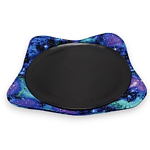 Galaxy Microwave Plate Holder - Blue, Purple and Aqua Night Sky Cotton Fabric Cozy