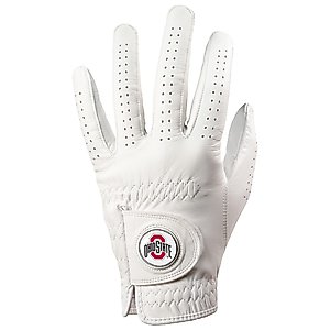 LinksWalker Ohio State Buckeyes- Cabretta Leather Golf Glove - M
