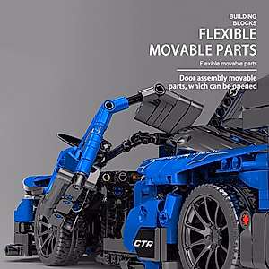 Mesiondy Sports Car Building Blocks Toys Adults Kits，1:14 MOC Building Set Raceing Car Model for Boys Age 12-16 8-14，(1404 Pieces)