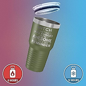 Personalized Inspirational Tumbler, Inspirational Gifts for Men Dad Father Wife Sister Women, Custom Birthday For Him Her, Customized You’re Awesome Tumbler, Teacher Coworker Gifts 30oz Olive