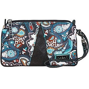 Wristlet Luna Blue Safari Paisley