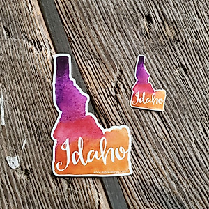 Idaho sticker bundle, 3 pack of watercolor, constellation and heart, great for laptops, water bottles, car windows!