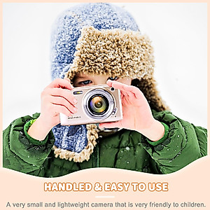 Digital Point and Shoot Camera, Compact Digital Camera with 2.88' IPS Screen 48MP 4K for Photo and Video, Small Digital Camera Support 16X Zoom Macro Mode and Flash, Beginner Camera for Teens