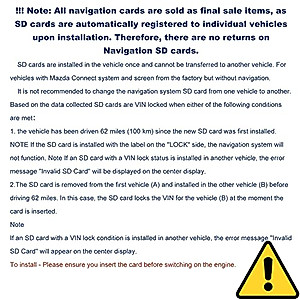SD Card GPS Navigation Map BHP1-66-EZ1N Compatible with Mazda: 3, 6, Cx3, Cx9, Cx5. USA/CAN/MEX Maps Accessories Sport/Touring/Grand Touring (BHP166EZ1N), Black