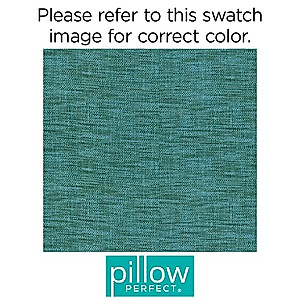 Pillow Perfect Remi Solid Indoor/Outdoor Patio Chaise Lounge Cushion Plush Fiber Fill, Weather and Fade Resistant, 72.5" x 21", Blue