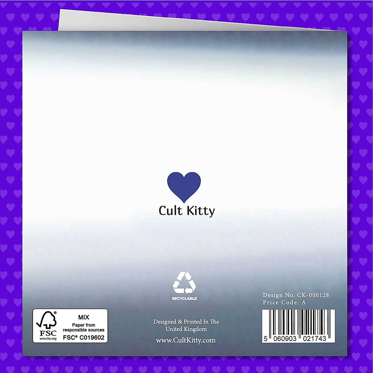 Cult Kitty - Size Matters - Rude Birthday Card for Women - Funny Birthday Card for Women - Humorous, Naughty Birthday Card for Her: Wife, Sister, Mom & Best Friend