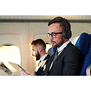 Andrea Communications ANR-950 Wireless Bluetooth Headphones with Active Noise Reduction, Black