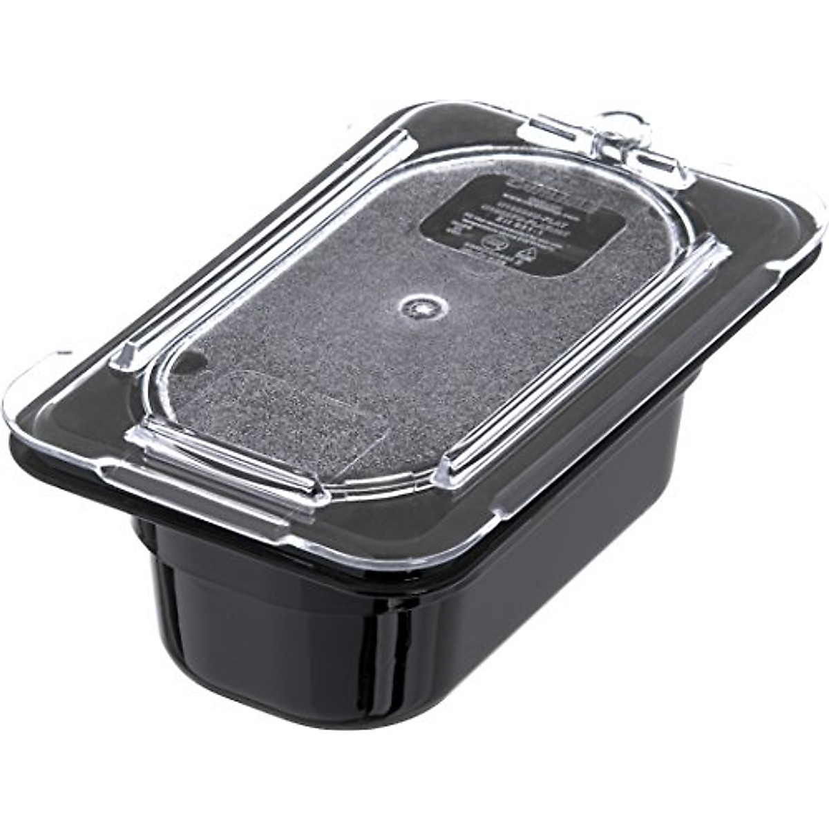 Carlisle FoodService Products Storplus 1/9 Size Universal Flat Food Pan Lid for Catering, Buffets, Restaurants, Polycarbonate, Clear
