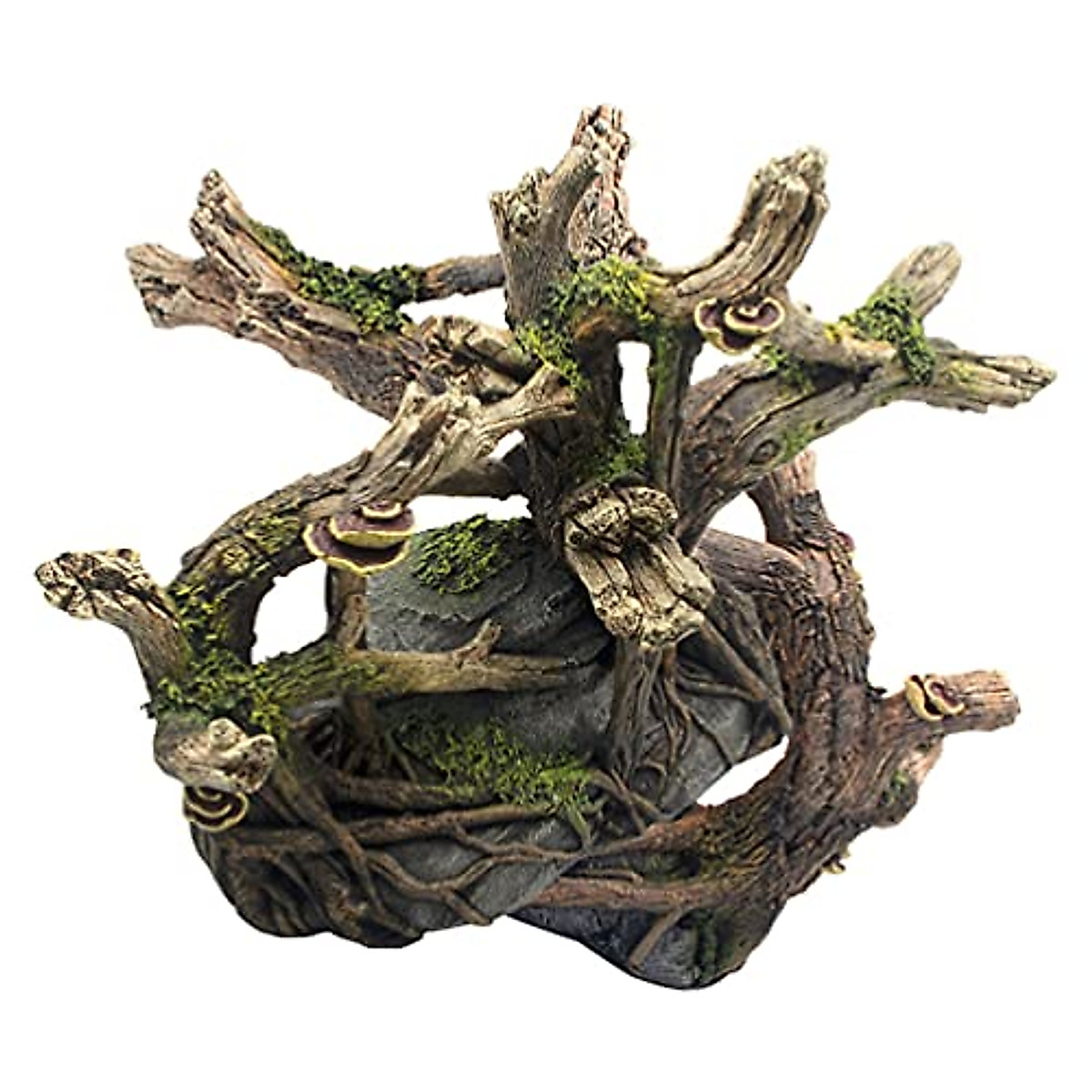 balacoo Aquarium Driftwood Log Decoration Resin Reptile Branches Terrarium Wood Aquarium Trunk Driftwood Tree Fish Tank Log Decoration