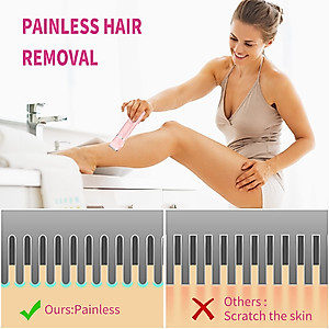 Electric Razor for Women-WUFAYHD Bikini Trimmer 3 in 1 Electric Lady Shaver Rechargeable, Cordless, Wet & Dry Use,Portable,Washable Body Hair Removal for Legs, Underarms, Advanced Electric Ladyshave