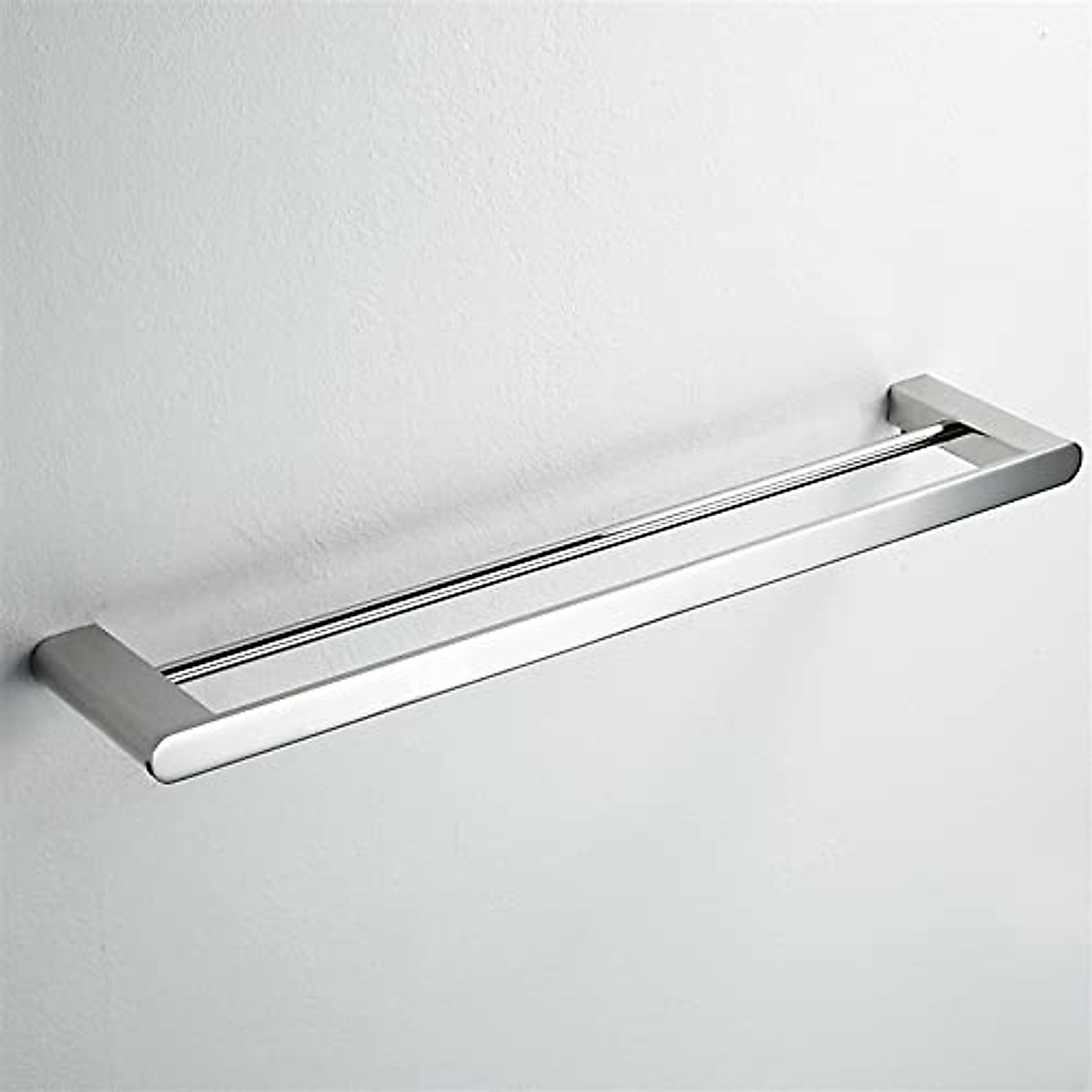 Bath Towel Bar 304 Stainless Steel Bathroom Double Rod Towel Rack, Towel Rail, Bathroom Hardware Pendant Towel Holder (Color : 60cm)