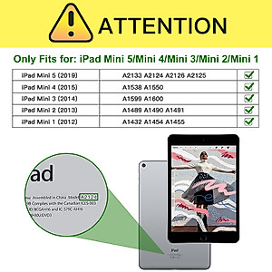 ZtotopCase for iPad Mini 5 2019/Mini 4 3 2 1 Case 7.9 Inch, Premium PU Leather Folio Stand Cover with Auto Wake/Sleep, Front Card Pocket for iPad Mini 5th/4th/3rd/2nd/1st Generation, Brown