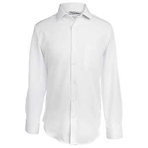TRUWEAR Phenom Classic White Long Sleeve Men's Performance Fabric Dress Shirt