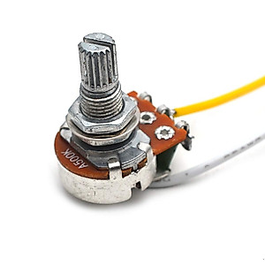 SAPHUE Guitar Wiring Harness Set Prewired 500K Pots 3 Way Toggle Switch Wiring Harness Kit with 6.35 Output for Electric Guitar