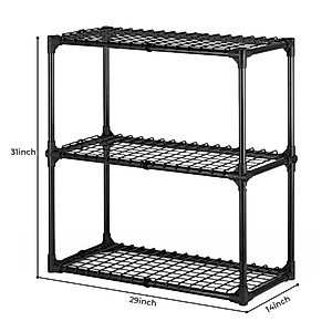 Star20XX 3-Shelf Wire Rack with Cover, Inclouding One Cover