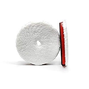 Maxshine Microfiber 5” Polishing Foam Pad for Finishing – Hook and Loop, for DA and Rotary Polishers, Ultra-Soft Microfiber pad