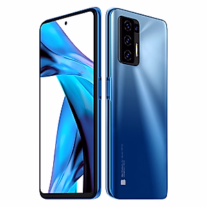 BLU F91 5G | 2022 | 3-Day Battery | Unlocked | 6.8” Full HD+ Display | 128/8GB | 48MP Quad Camera | NFC Capable | US Version | US Warranty | Sky Blue (Renewed)