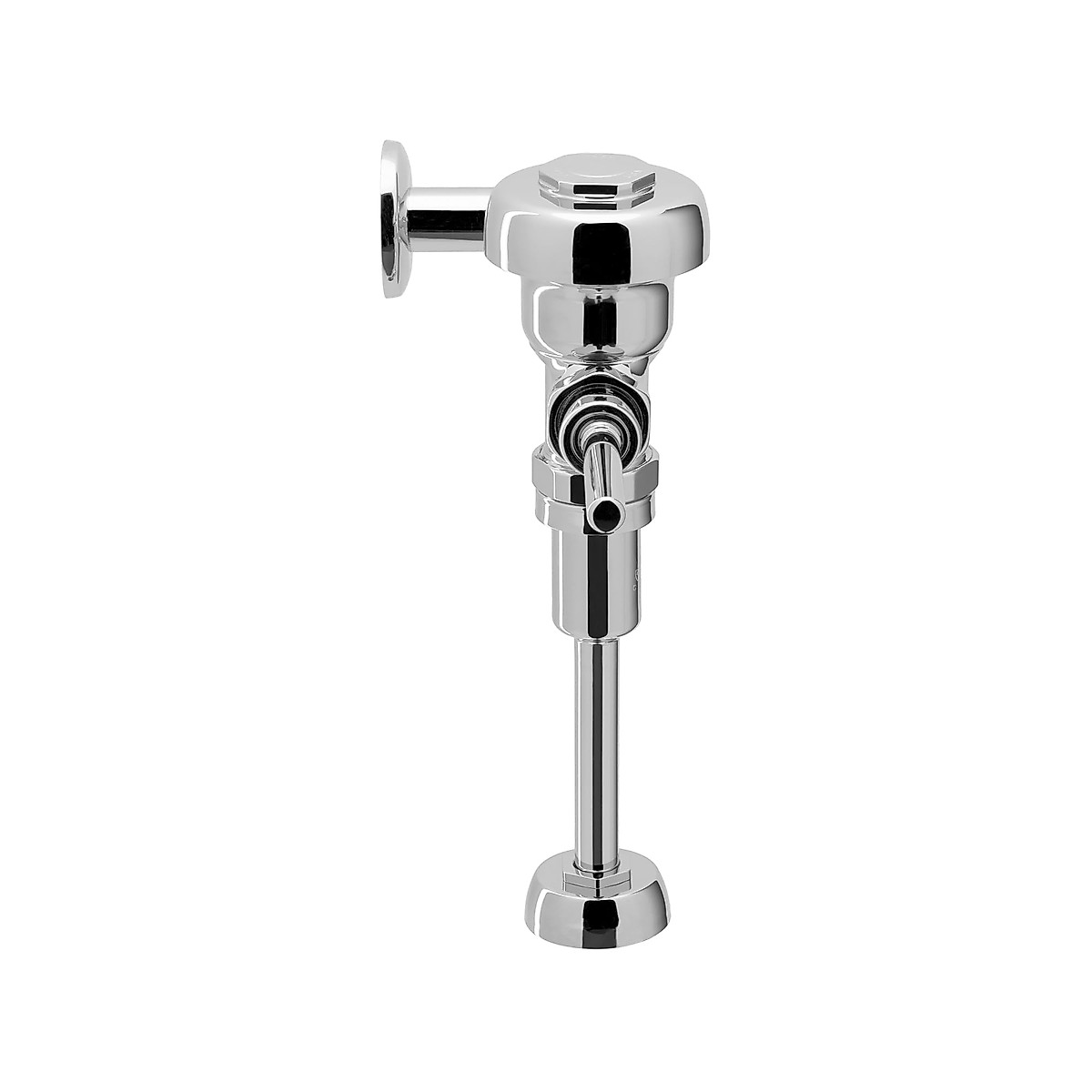 Sloan Regal 186 Exposed Manual Urinal Flushometer, 0.5 GPF Manual Flush Valve - Single Flush Non-Hold-Open Handle, Fixture Connection Top Spud, Polished Chrome Finish, 3982628