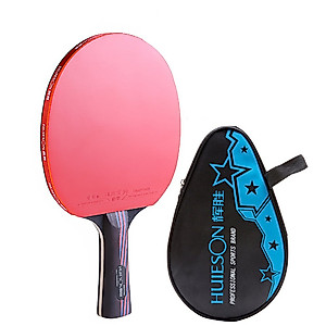 Professional Carbon Basewood Table Tennis Racket High-Elastic Ping Pang Paddles (Shakehands)