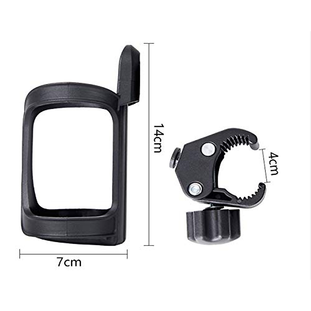 2Pack Universal Cup Holders Stroller Drink Holder Rotation Cup Holder for Bikes or Trolleys