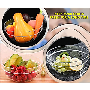 Salad Serving Bowl for Kitchens, Parties, Holidays, and Celebrations - Serving 9-inch Bowls - Reusable BPA free - 124 oz. Capacity, Set of 3