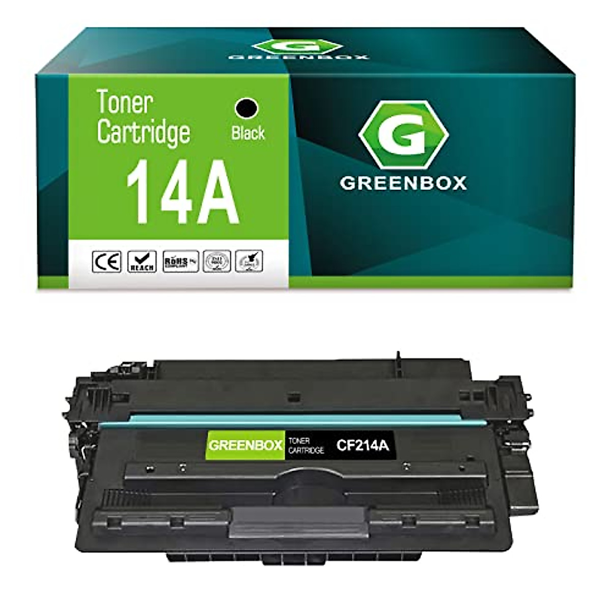 GREENBOX Compatible CF214A High Yield Toner Cartridge Replacement for HP 14X CF214X for HP Laserjet Enterprise 700 M712dn M712xh M725 M712n M725dn M725f M725z Printer (1 Black, 17,500 Pages)