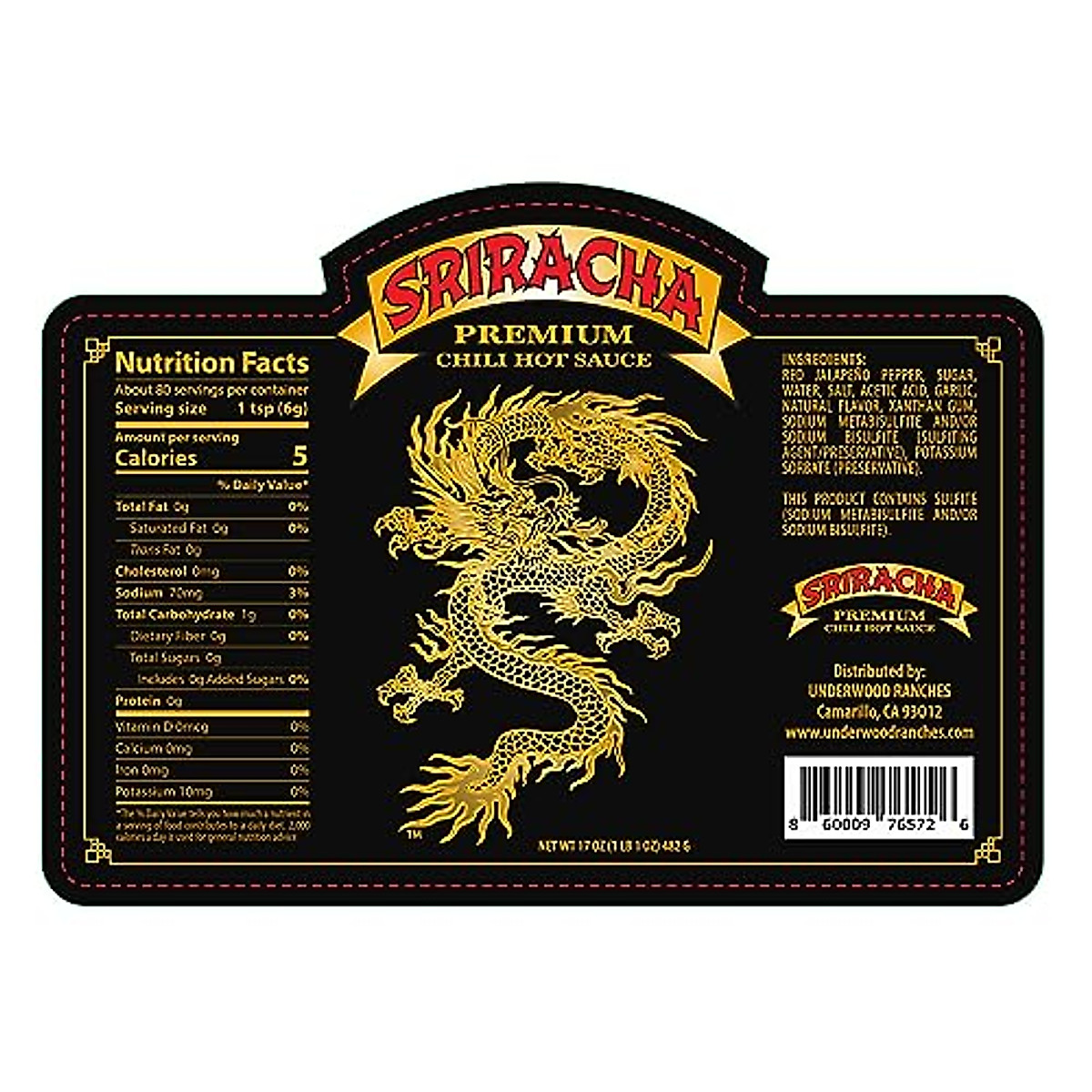 Underwood Ranches New Dragon Collection With Dragon Sriracha, Chili Garlic, and Sambal