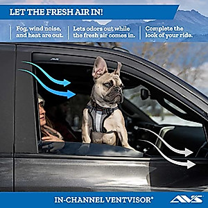 Auto Ventshade [AVS] In-Channel Ventvisor | 2013 - 2018 Nissan Altima Sedan - Smoke, 4 pc. | 194861