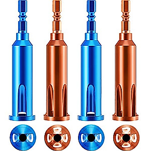 Wire Twisting Tools, Wire Stripper and Twister, Wire Terminals Power Tools for Stripping and Twisting Wire Cable (4, Blue and Orange)