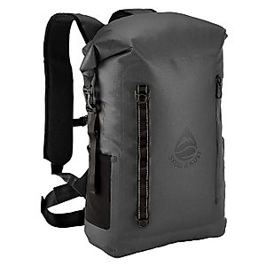 Skog Å Kust BackSåk Pro Waterproof Floating Backpack with Exterior Airtight Zippered Pocket | Grey, 35L