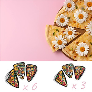 Pizza Slice Container Storage with Lids. Tray, Holder and Saver. Plastic Packs to go. The Best Idea to Serve Pizza to Your Kids