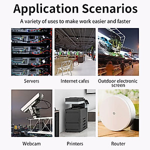 AUSGLEIFEN 5PCS Panel Mount RJ45 Waterproof Connector IP68 Shielded (STP) Cat5/5e/6 8P8C Ethernet LAN Cable Connector Network Cable Double Head Outdoor LAN Coupler Adapter with Waterproof/Dust Cap