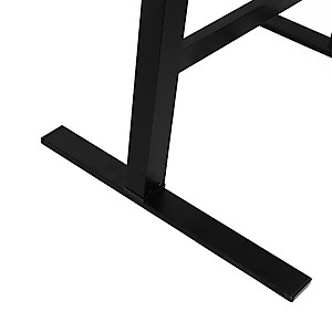 TVBNHU Black Electric Heating Towel Rack, Freestanding Towel Warmer with 5 Heated Bars, 120W Mute Constant Temperature Heated Towel Rail Radiator, Aluminum, 800X500x110mm