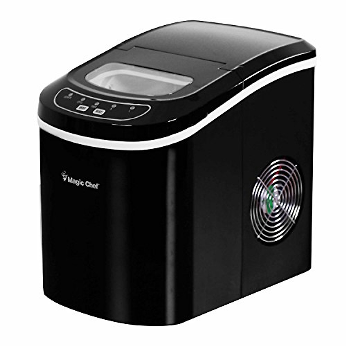 Magic Chef 27-Lb. Portable Black Countertop Ice Maker, 27 lb