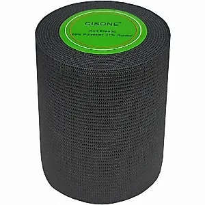 Knit Elastic 3 Inch Wide Black Heavy Stretch High Elasticity Knit Elastic Band 3 Yards