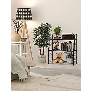 Bextcok 3 Tier Plant Stand,Tiered Plant Shelf for Multiple Plants,Metal Plant Shelf Stands,Multiple Flower Pot Display Rack,Iron Shelves Holder for Patio Garden Corner Indoor Outdoor