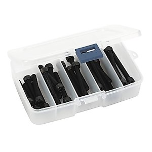 M6-1.0 x 40mm, 45mm, 50mm, 55mm and 60mm Socket Head Cap Screws, Grade 12.9 Alloy Steel, Black Oxide, 25 PCS