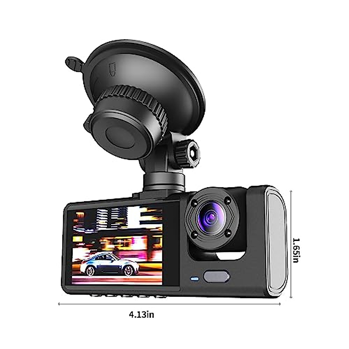 1080P Smart Dash Cam - 2.0Inch IPS Driving Recorder - Car Driving Recorder with Night Vision, Seamless Loop Recording, Emergency Video Lock - Video Recorder for Car