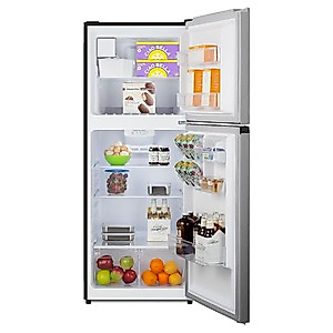 Summit Appliance FF1089PLIM 24" Wide Top Mount Refrigerator-Freezer with Icemaker, 10 cu.ft, Defrost Type, Stainless Steel Look, Frost-free Operation, ADA Compliant, Interior Light (Stainless Steel)