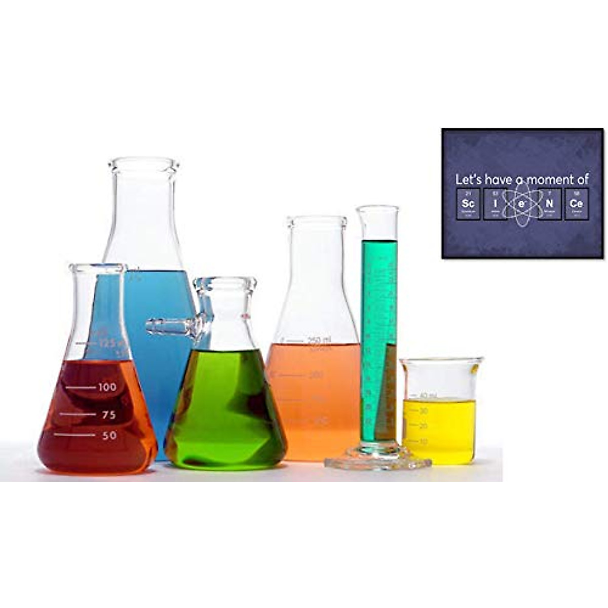 Let's Have A Moment of SCIENCE Periodic Table of Elements Chemistry Lab Decor Prints - 8 x 10 Unframed Print - Great Gift for Teachers, Librarians, Geeks, Scientists, Techies. Classroom Wall Art