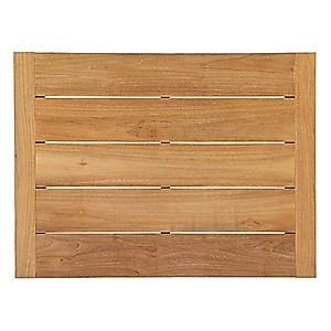 Modway Upland Teak Wood Outdoor Patio Coffee Table in Natural