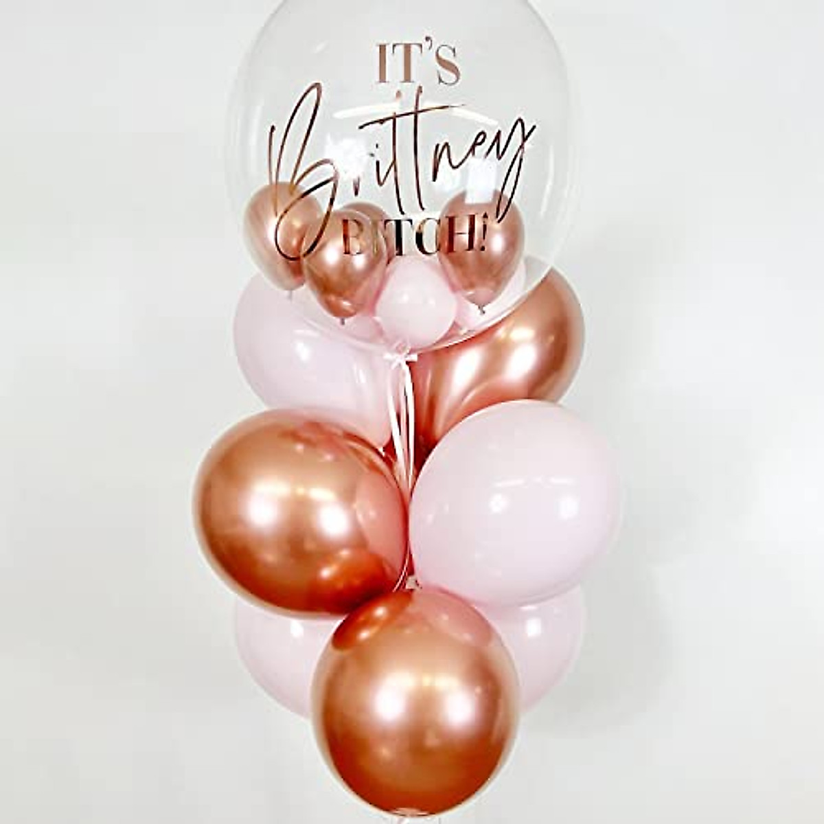 Chrome Metallic Rose Gold Balloons for Party 50 pcs 12 inch Thick Latex Balloons for Rose Gold Baby Bridal Shower Birthday Party Decorations