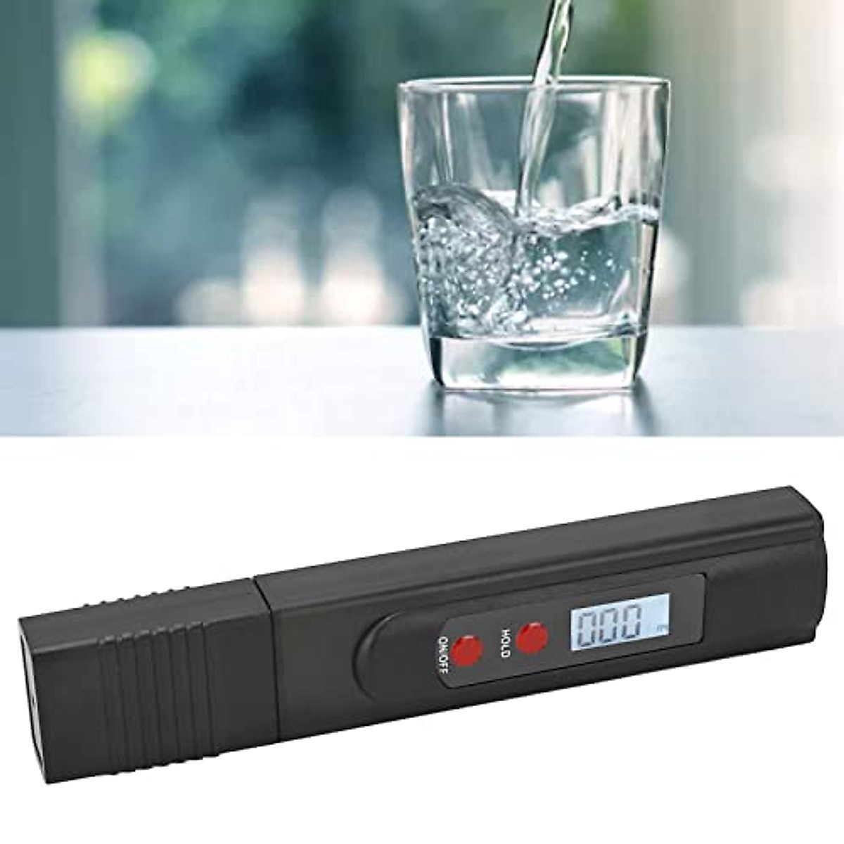 Digital Water Tester, Backlight Function Portable Wide Applicability 0-9990pm Alloy Probe TDS Test Pen for Swimming Pool