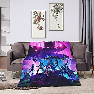Game Air Conditioning Blanket Soft Warm Throw for Sofa Anime Living Room Bedding Travel Gift50 X40